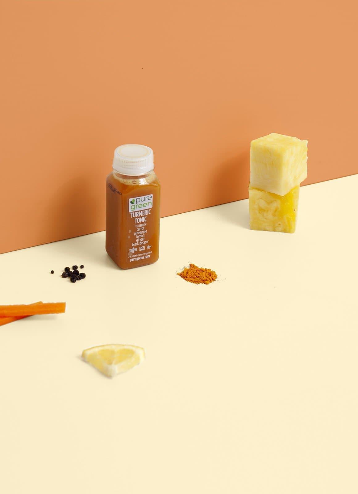 Turmeric Tonic Shot | Cold Pressed Shot &VerticalLine; Pure Green